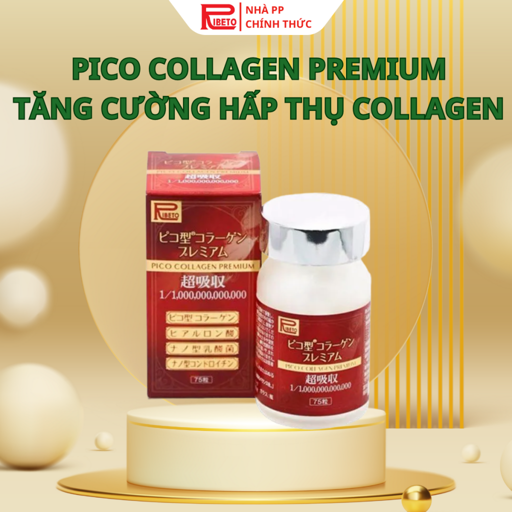 Viên uống Pico Collagen Premium, tăng cường hấp thụ Collagen - Biz-E