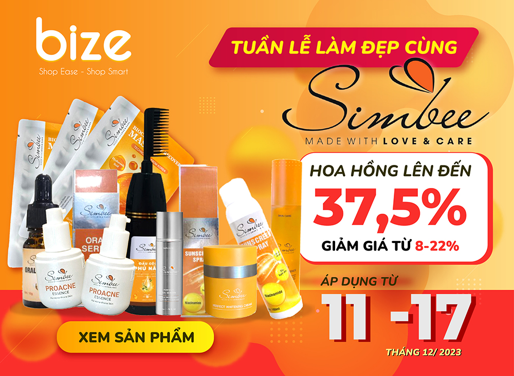 Mỹ phẩm Simbee Sự Hòa Quyện Giữa Yêu Thương và Chất Lượng - Biz-E